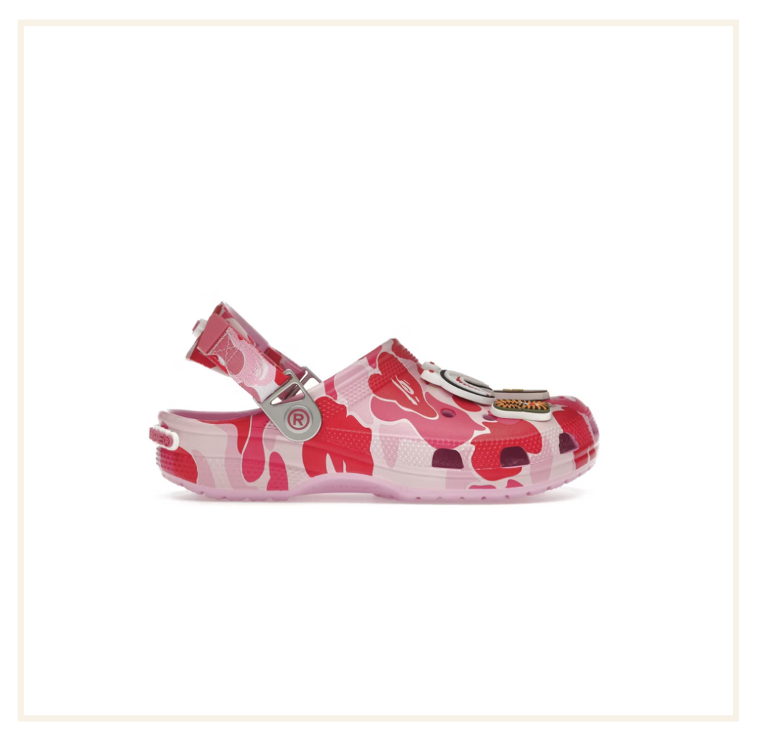 Crocs Classic Clog A Bathing Ape ABC Camo Pink