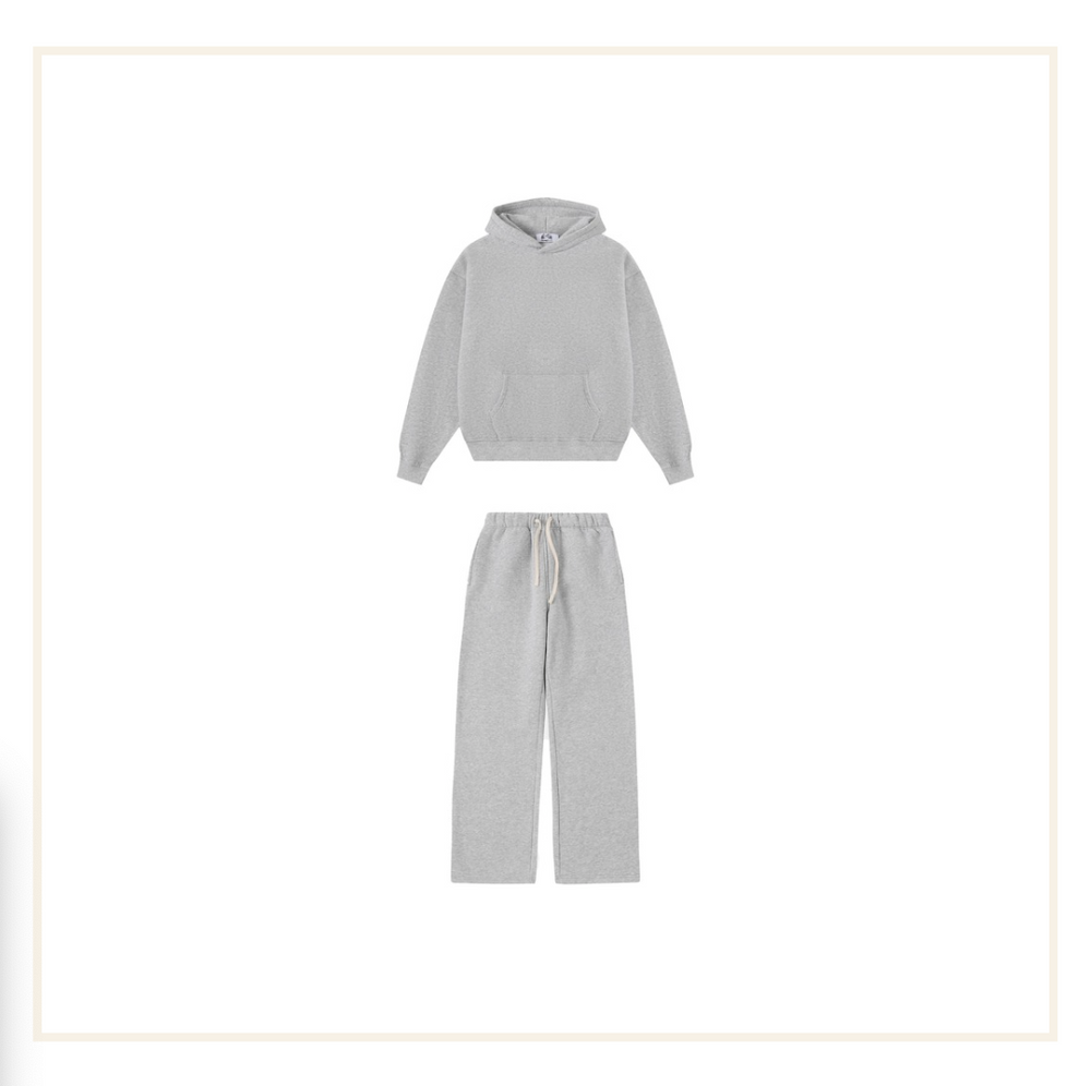 Galore 360 GSM Flower Grey Hoodie