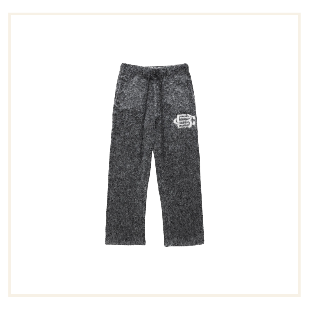 Bénir Mohair Knit Jogger Charcoal